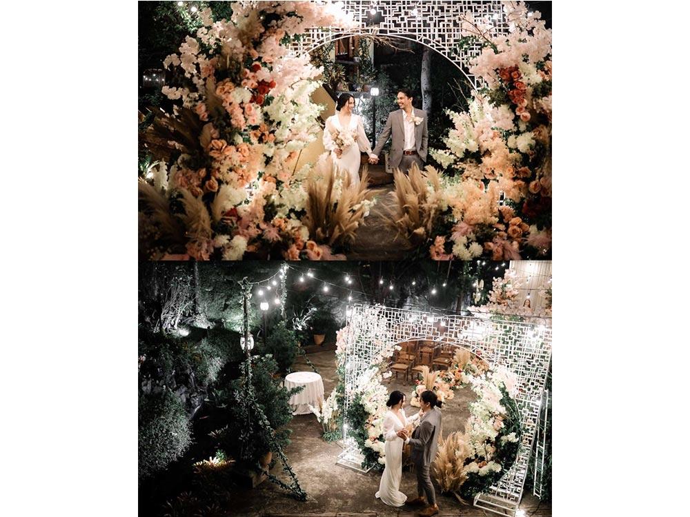 IN PHOTOS: At Lovely Abella and Benj Manalo's garden-themed wedding | GMA Entertainment