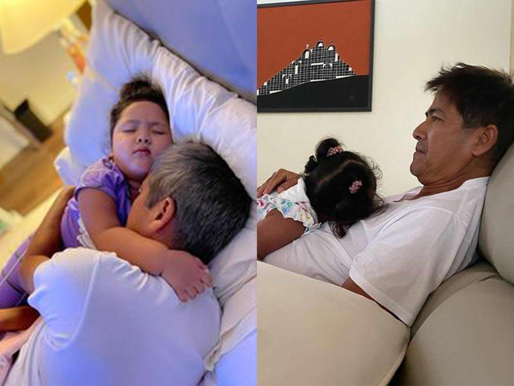 Pauleen Luna, Vic Sotto pose for a photo taken by daughter Tali | GMA Entertainment
