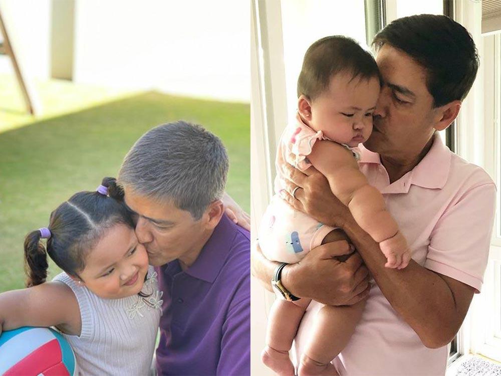Pauleen Luna, Vic Sotto pose for a photo taken by daughter Tali | GMA Entertainment