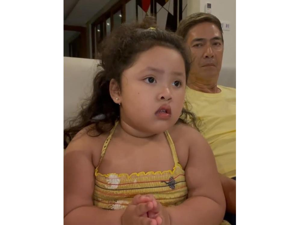 Pauleen Luna, Vic Sotto pose for a photo taken by daughter Tali | GMA Entertainment