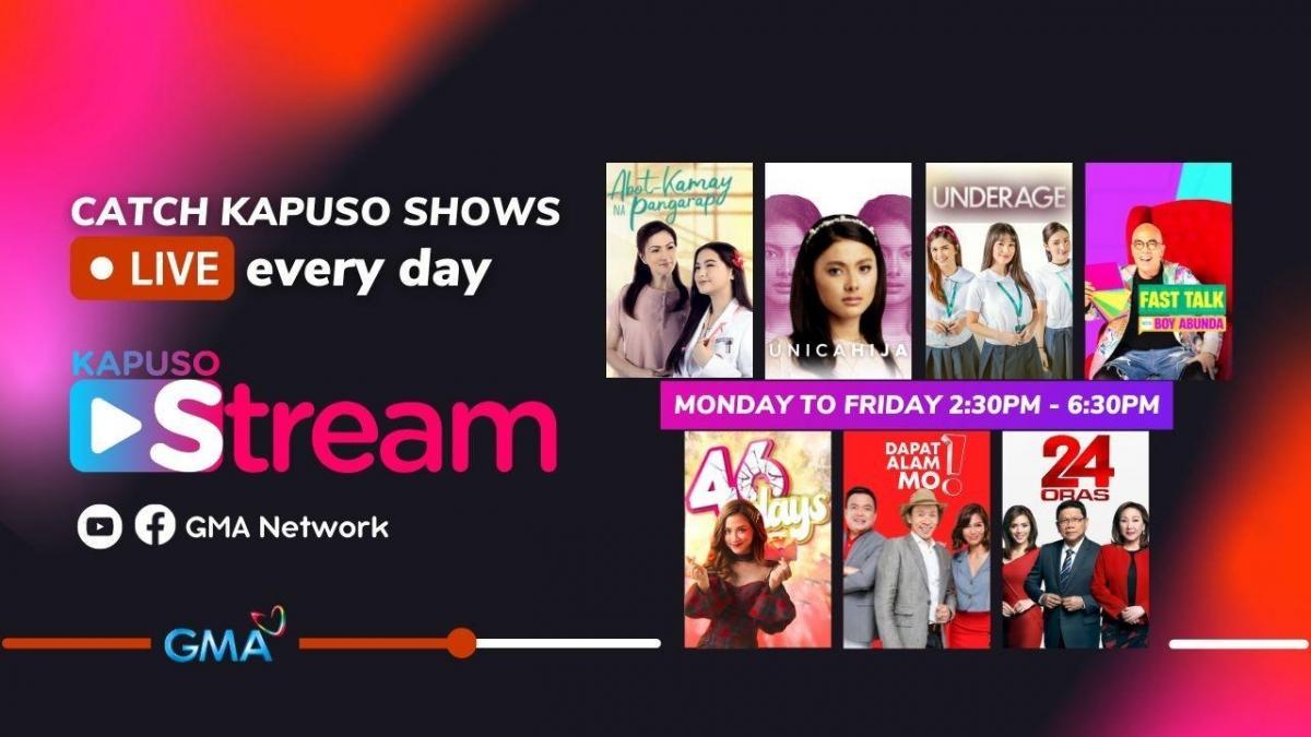 Kapuso Stream: Abot Kamay Na Pangarap, Unica Hija, Underage, Fast Talk w/ BA | LIVE | Feb. 21 ...