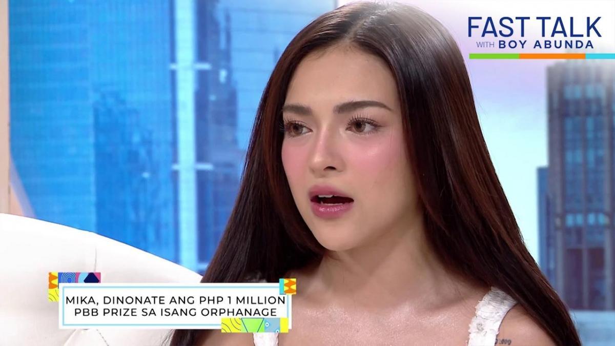 Fast Talk with Boy Abunda: Mika Salamanca, nag-donate ng PBB prize ...