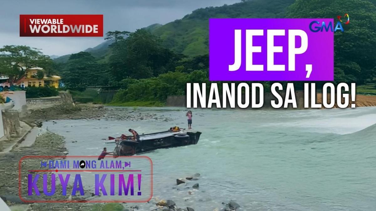 Jeep, tumaob habang tinatawid ang ilog! | Dami Mong Alam, Kuya Kim! | GMA Entertainment | GMA ...