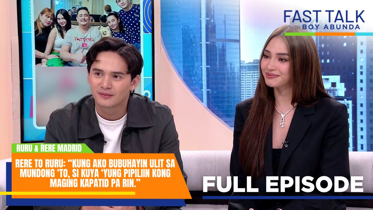 Fast Talk with Boy Abunda: Ruru Madrid, ang overprotective kuya ni Rere ...