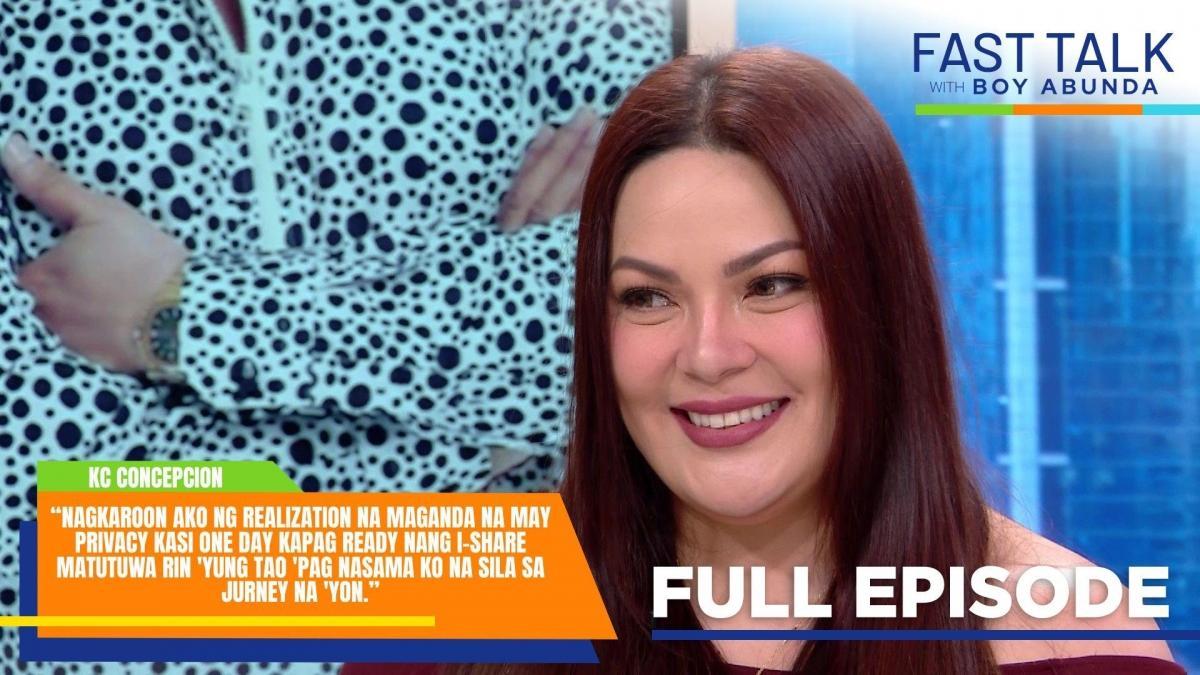 Fast Talk with Boy Abunda: Ang pagbabalik telebisyon ni KC Concepcion ...