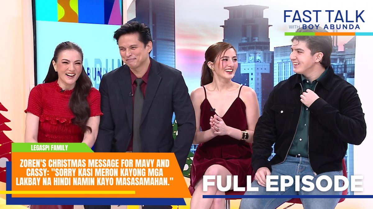 Fast Talk with Boy Abunda: Legaspi family, nag-'Fast Talk' sa Pasko ...