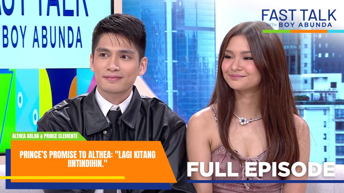 Fast Talk with Boy Abunda: Ang love story nina Althea Ablan at Prince ...