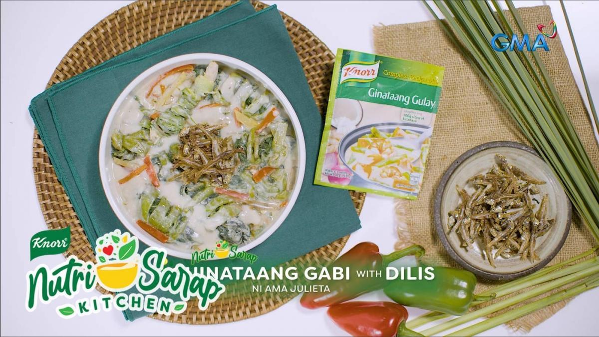 Knorr Nutri-Sarap Kitchen: The perfect Ginataang Gabi recipe | GMA ...