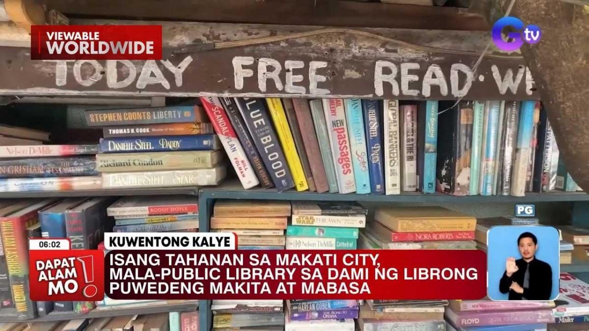 Mala-public library na tahanan sa Makati City, silipin | Dapat Alam Mo!