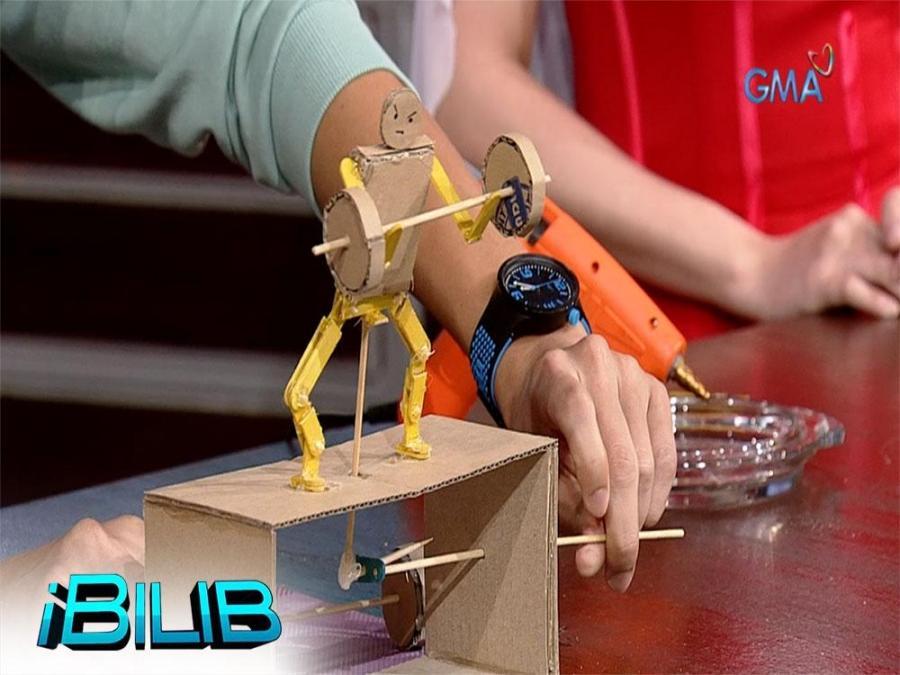 iBilib: Kinetic cardboard man lifts a barbell! | GMA Entertainment