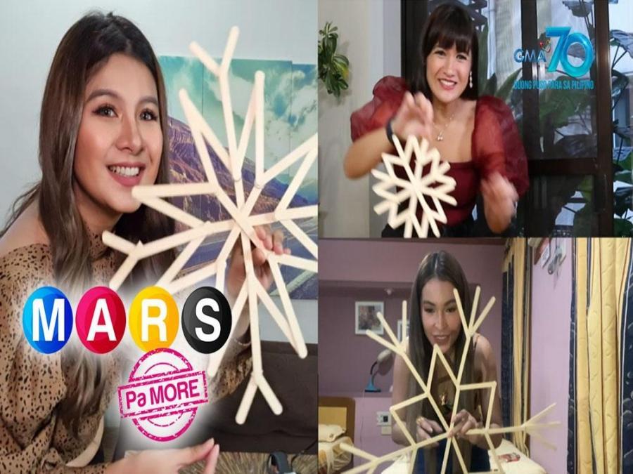Mars Pa More: Jelai Andres makes a Snowflake Popsicle Parol | Handy ...