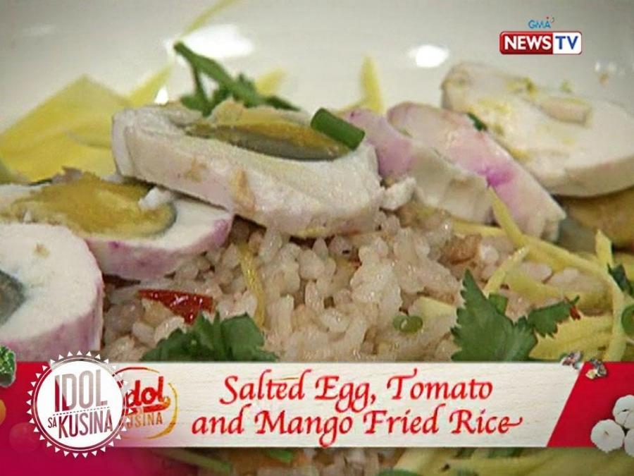 Idol sa Kusina: Salted egg, Tomato, and Mango fried rice | GMA ...