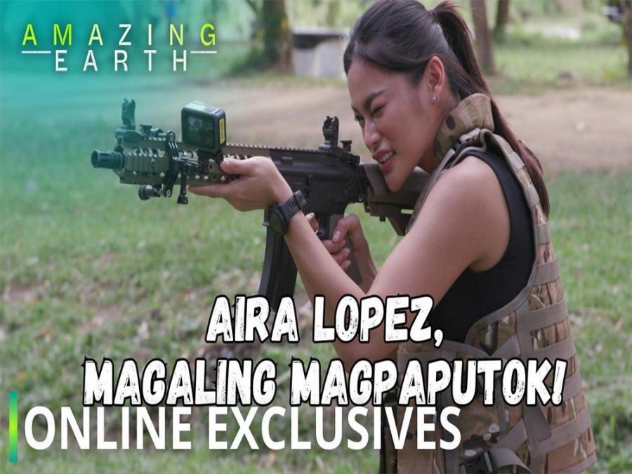 Amazing Earth: Aira Lopez tries airsoft for the first time! (Online Exclusives) | GMA Entertainment