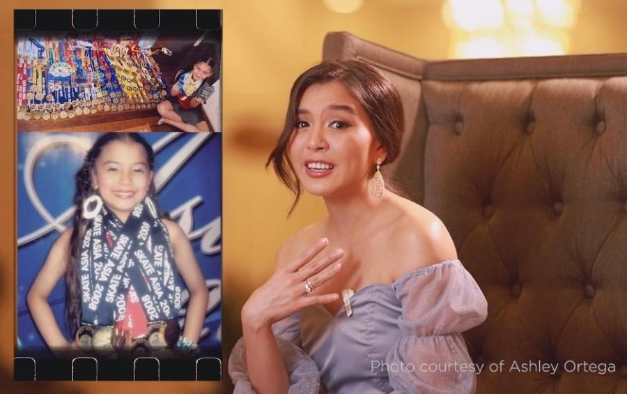 Ashley Ortega reacts to old figure skating photos and videos (Online Exclusive) | GMA Entertainment