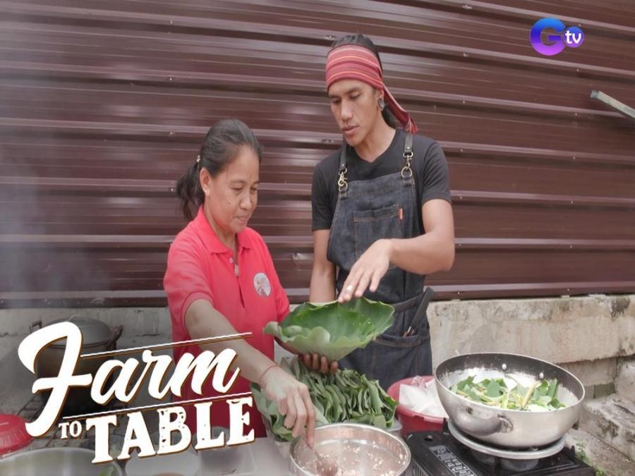 Farm To Table: Drenching leaf-wrapped meat in coconut milk!