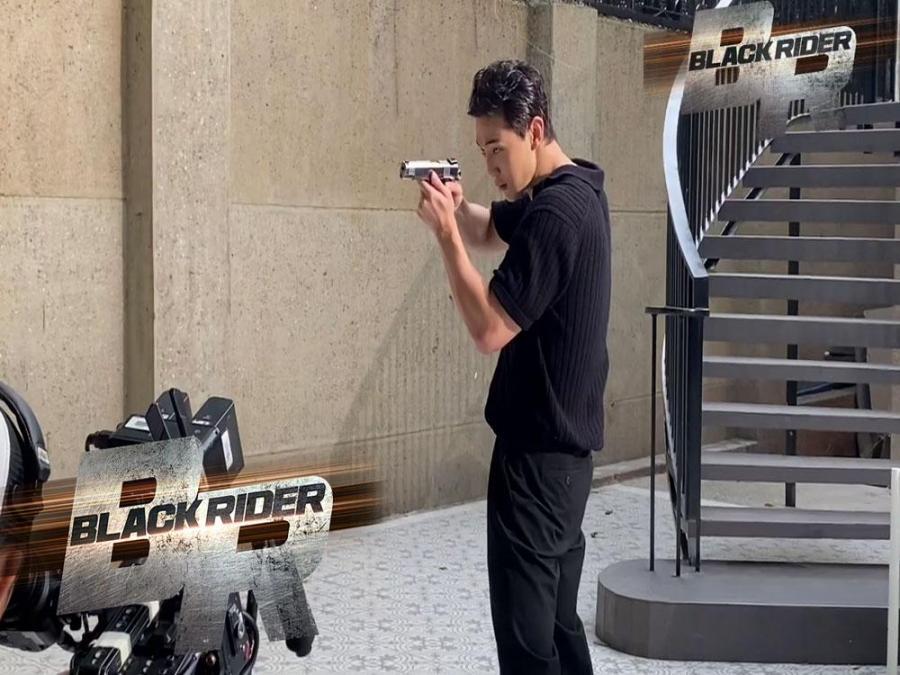 Black Rider: Behind the scenes of Vanessa and Adrian's weapons training ...