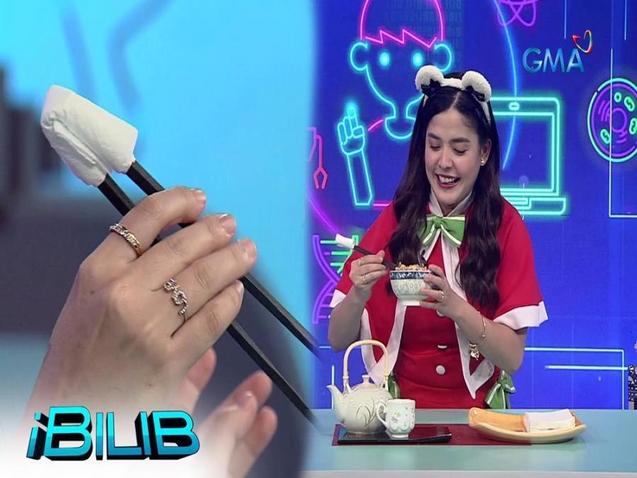 iBilib: Shaira Diaz makes using chopsticks easier with this hack! (Life Hack) | GMA Entertainment
