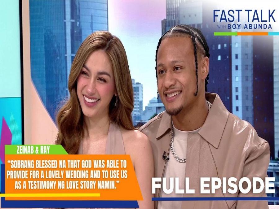 Fast Talk with Boy Abunda: Zeinab at Ray, ang kasalang pinag-uusapan ng bayan! (Full Episode 619 ...