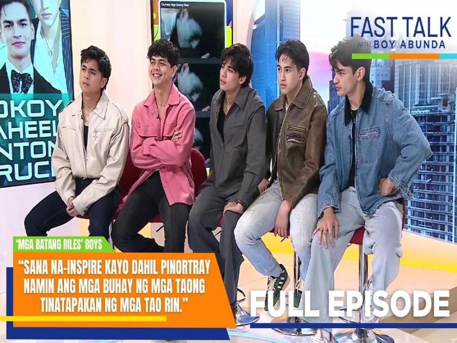 Fast Talk with Boy Abunda: Mga Batang Riles boys, naglaglagan na! (Full ...