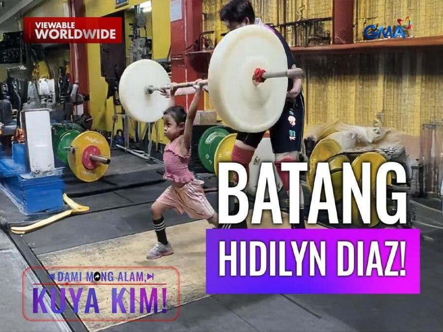 Batang babae, sumusunod sa yapak ni Hidilyn Diaz sa weightlifting! | Dami Mong Alam, Kuya Kim ...