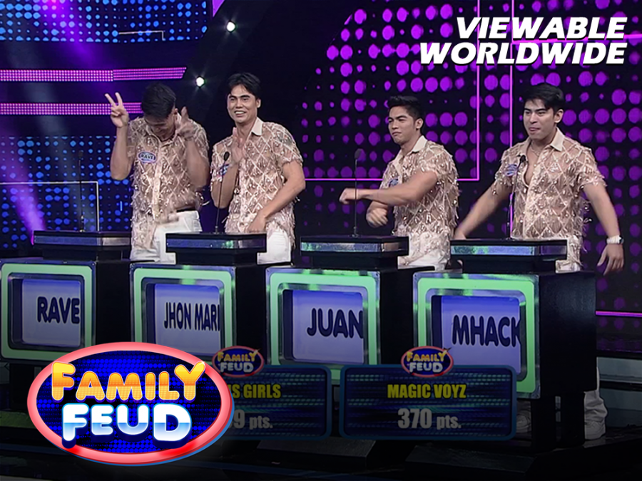 Family Feud: UUBRA KAYA ANG MAGIC NG MAGIC VOYZ SA 'FAST MONEY ROUND ...