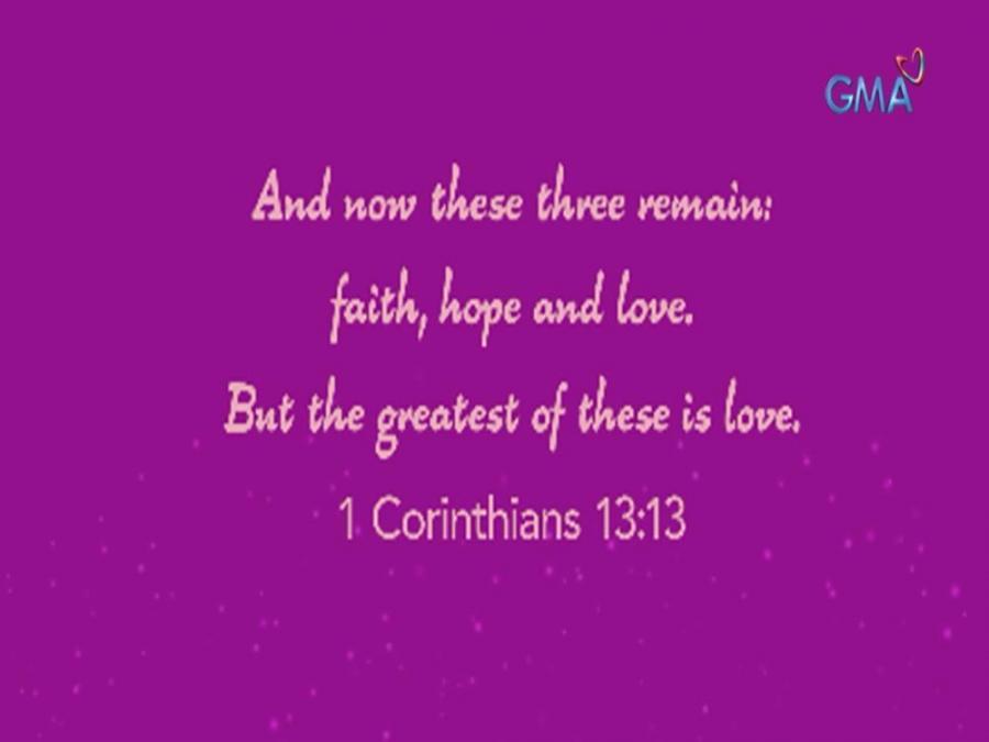 Love is Us Always and Forever | 1 Corinthians 13:133 | GMA ...