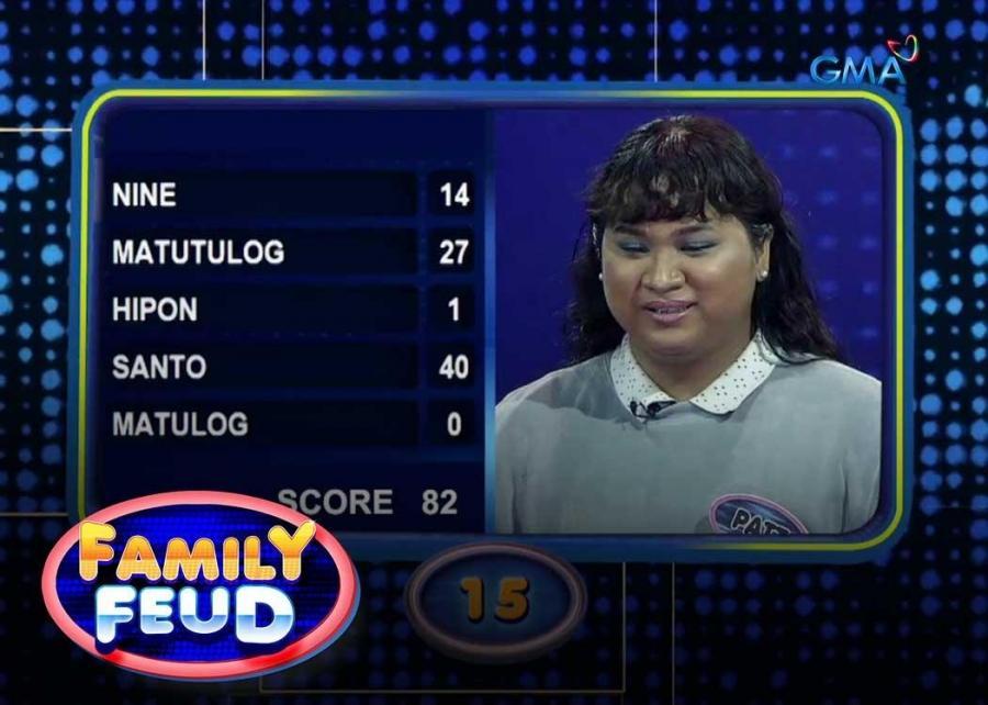 Family Feud Philippines: Kapag antok ka na, tulog na! | GMA Entertainment