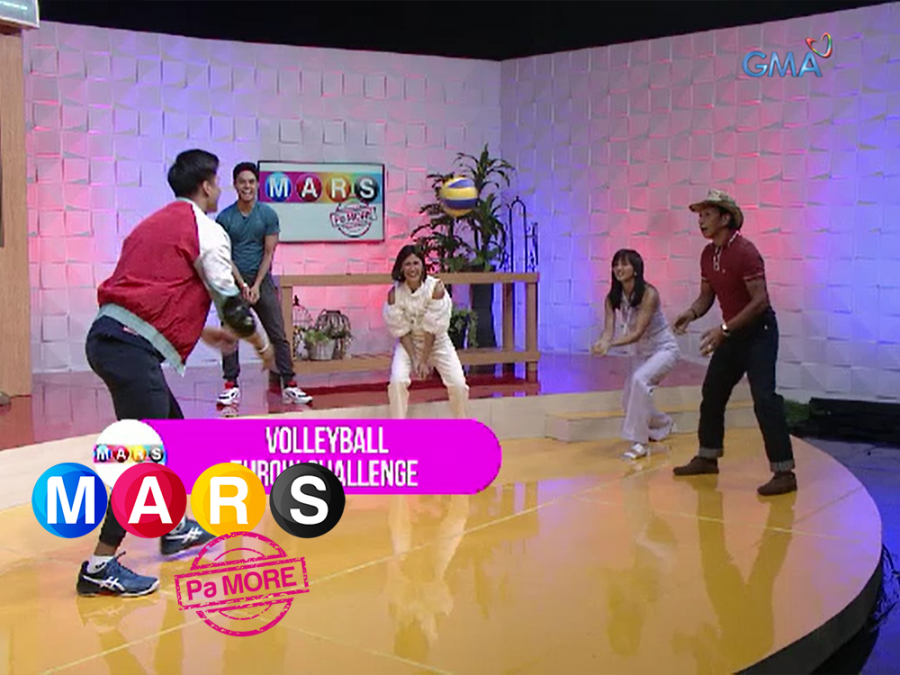 Mars Pa More: Join the Volleyball throw challenge with Dave Bornea and John Vic De Guzman! | GMA ...