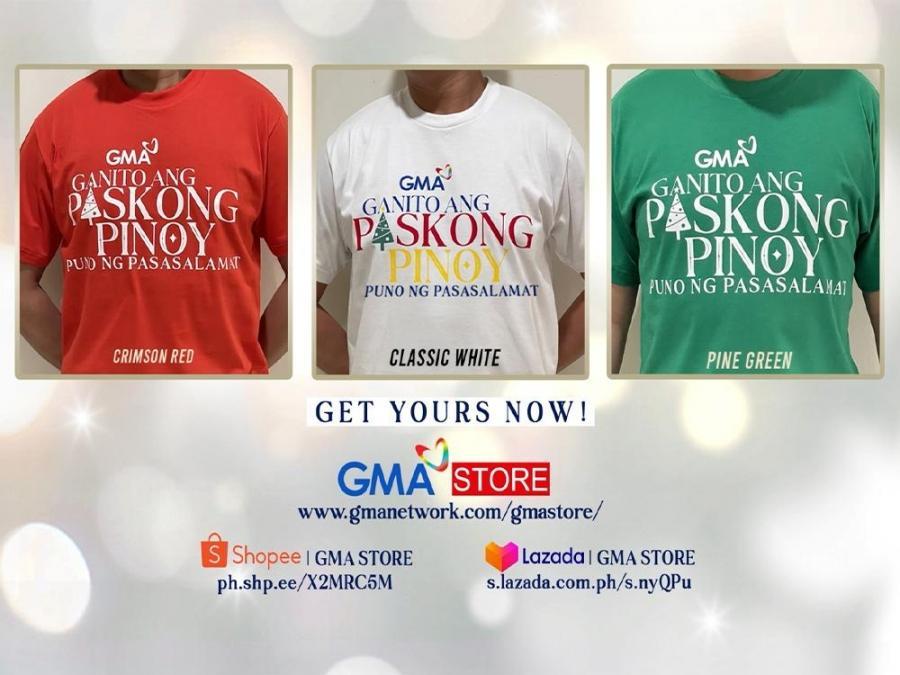 NOW AVAILABLE: 'Ganito ang Paskong Pinoy: Puno ng Pasasalamat' Limited edition T-shirts | GMA ...
