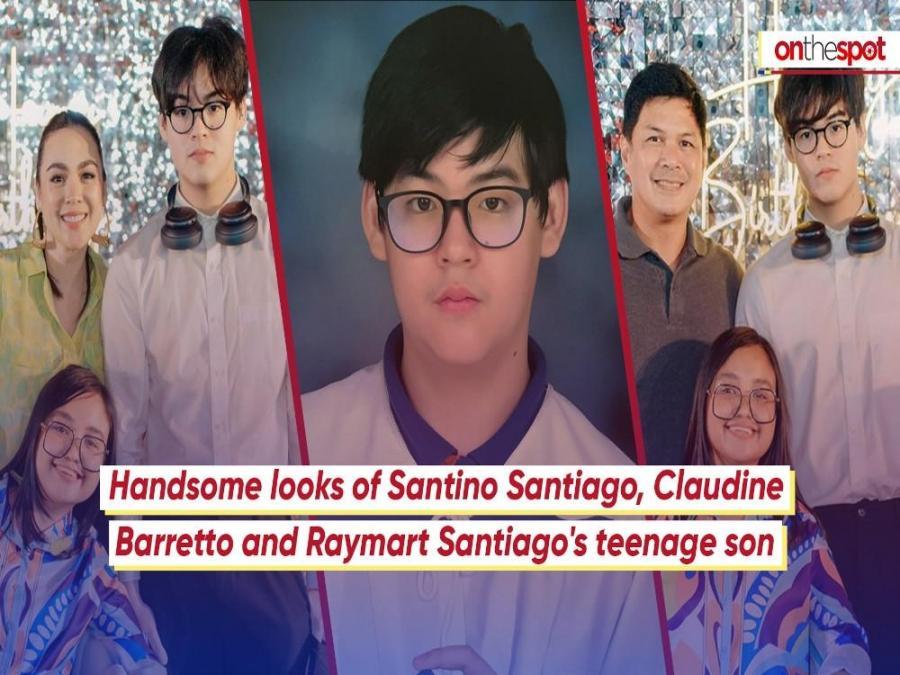 On the Spot: Handsome looks of Santino Santiago, Claudine Barretto and Raymart Santiago's ...