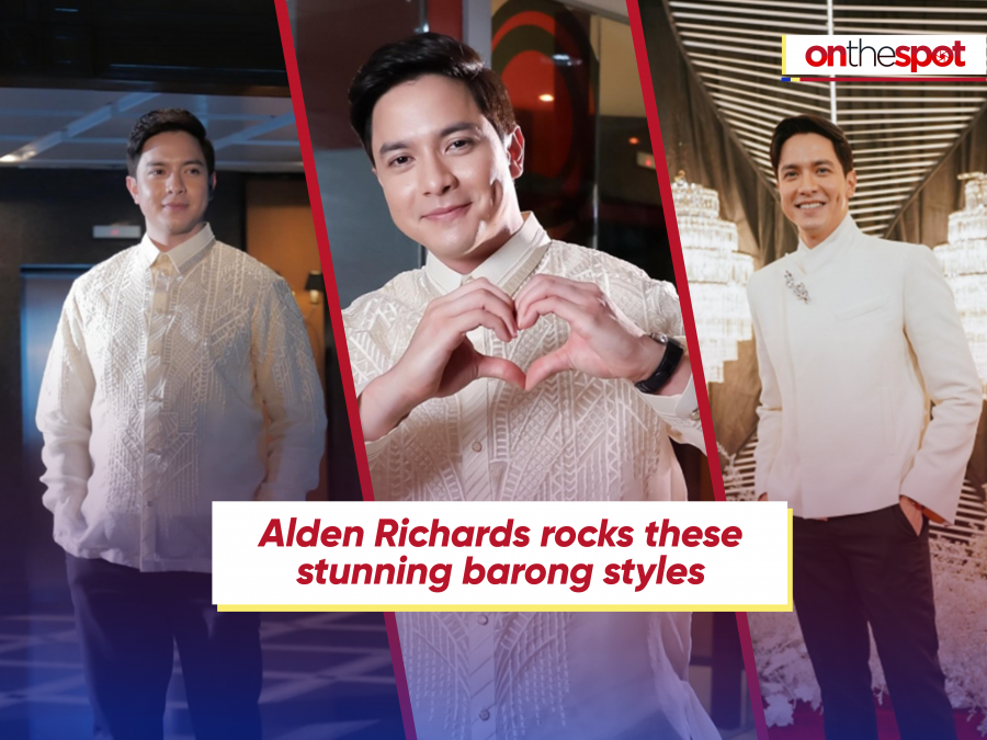 On the Spot: Alden Richards rocks these stunning barong styles