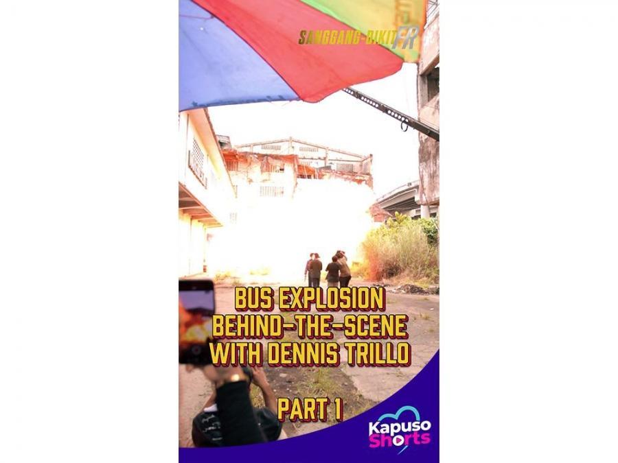 Sanggang-Dikit FR: Bus explosion behind the scenes | Online Exclusive ...