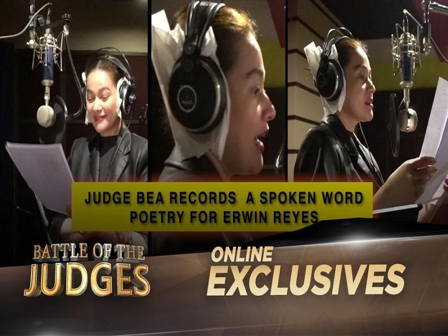 Battle of the Judges: Bea Alonzo's voice recording process for Erwin ...
