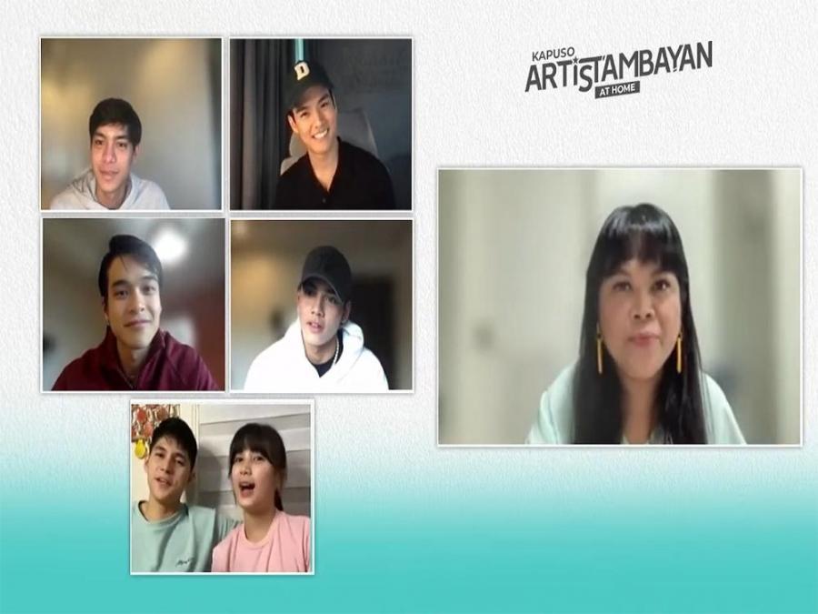 ArtisTambayan: Ang bonggang bonding ng 'Luv Is: Caught in his Arms ...