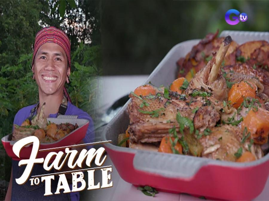 Farm To Table: Chef JR Royol's Braised Chicken with Seared Pumpkin recipe