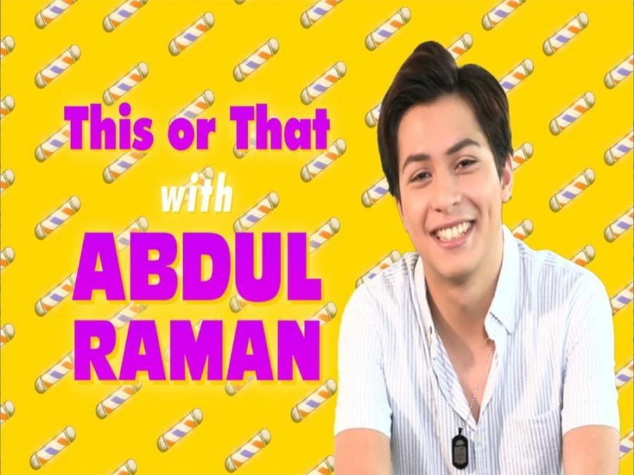 'This or That' with Abdul Raman | Online Exclusive | GMA Entertainment