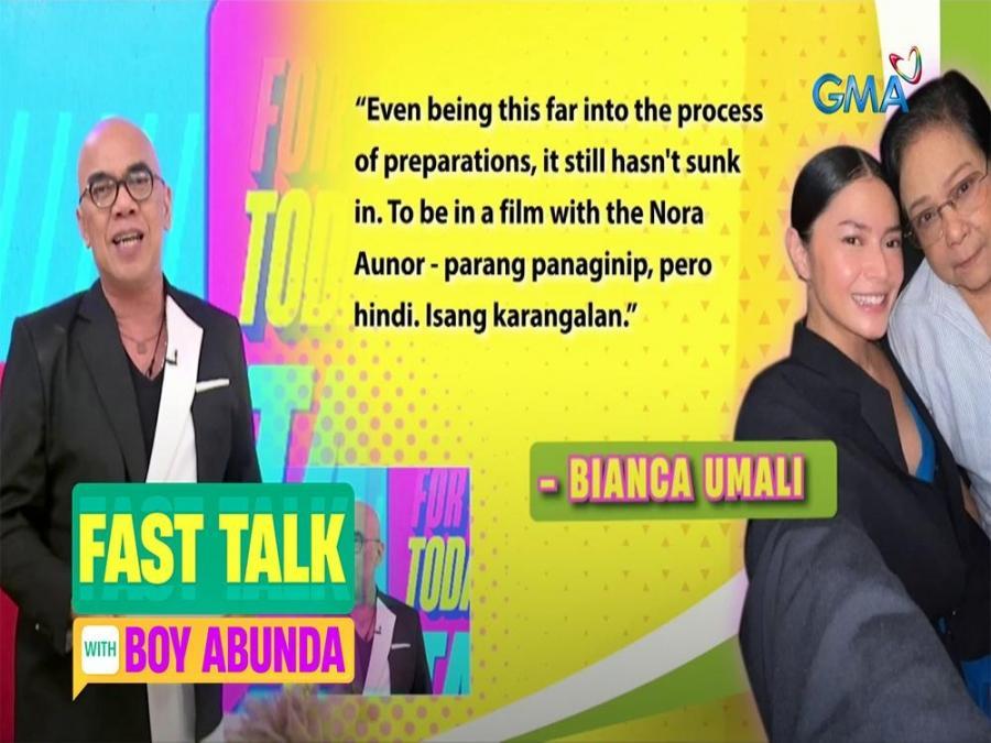 Fast Talk with Boy Abunda: Bianca Umali at Nora Aunor, magsasama na sa isang pelikula! (Episode ...