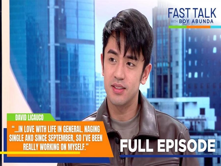 Fast Talk with Boy Abunda: David Licauco, happy at in love ba ngayon ...
