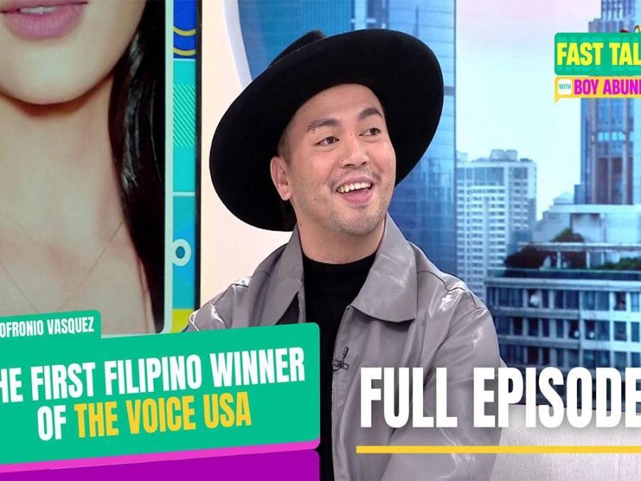 Fast Talk with Boy Abunda: Sofronio Vasquez, the first Filipino winner ...