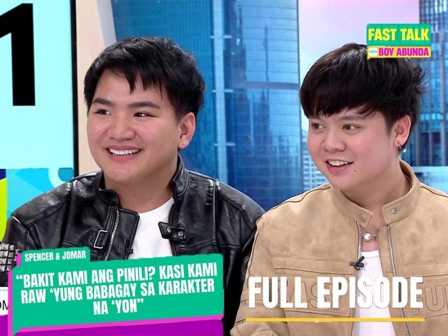 Fast Talk with Boy Abunda: Spencer at Jomar, from TikTok to GMA ...