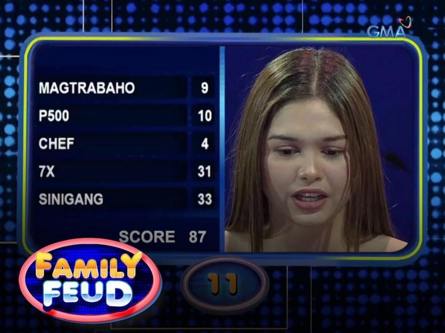 Family Feud Philippines: Bente pesos from Ninang Elijah | GMA Entertainment