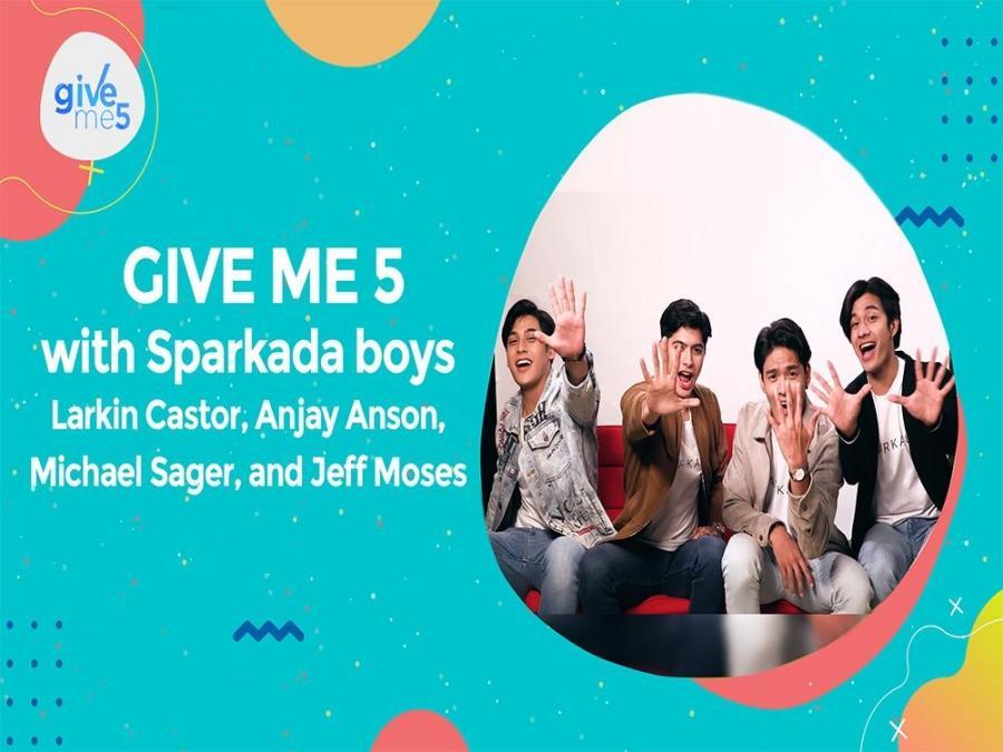 Give Me 5 with Sparkada boys Larkin Castor, Anjay Anson, Michael Sager ...