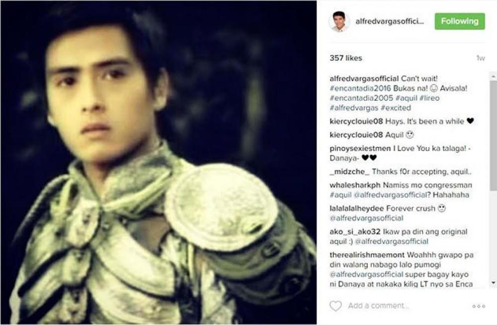 Ex-'Encantadia' star Alfred Vargas shows his support for the requel of ...