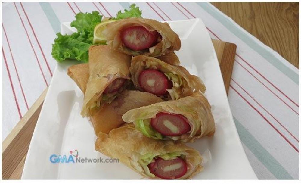 Recipe: Fried CDO Idol Cheesedog Spring Rolls