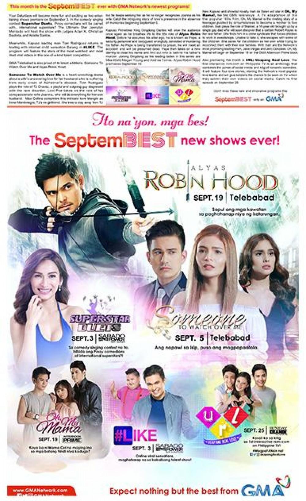 This month is the SeptemBEST ever with GMA Network's newest programs ...