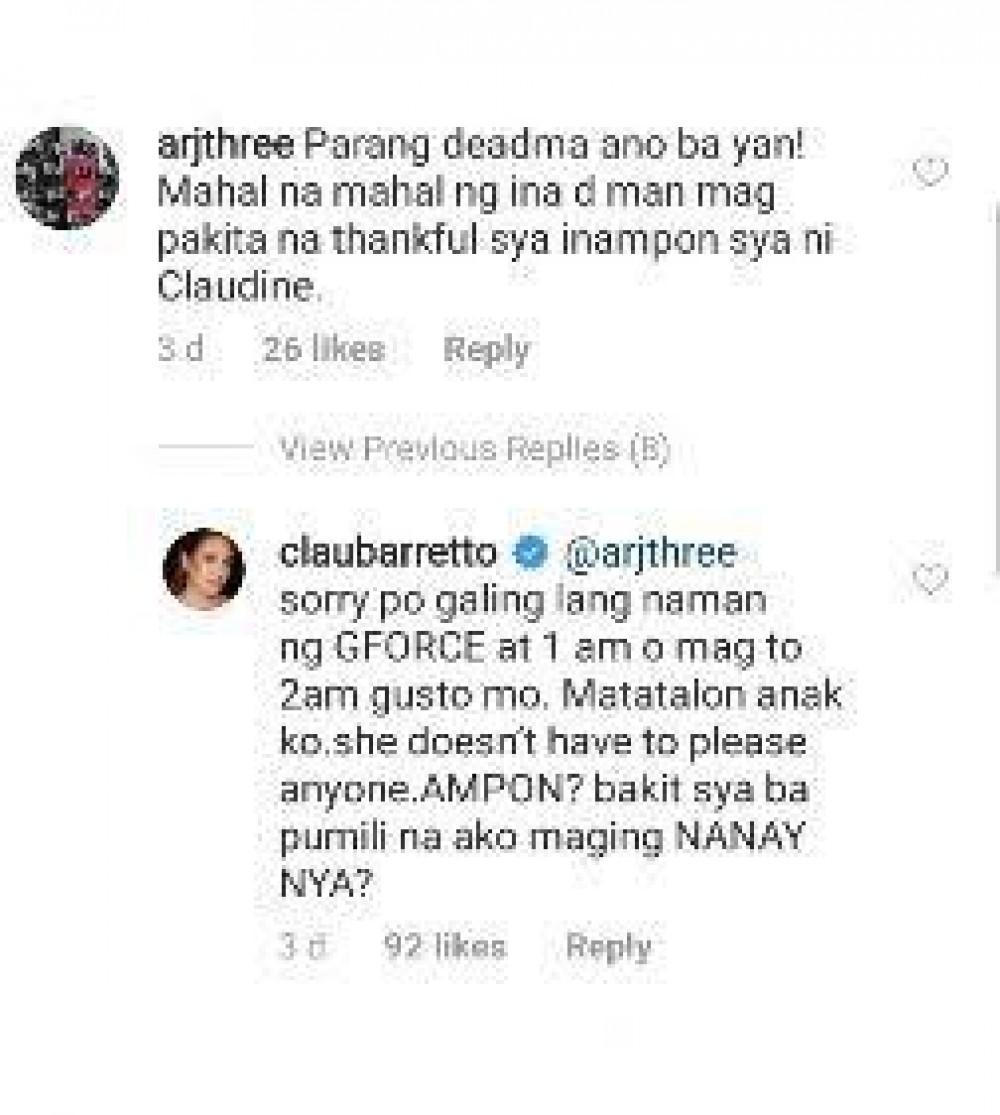 Claudine Barretto defends daughter Sabina from a basher | GMA Entertainment