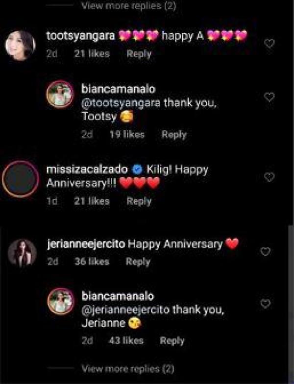 Look Bianca Manalo Celebrates Anniversary With Senator Sherwin Gatchalian Gma Entertainment
