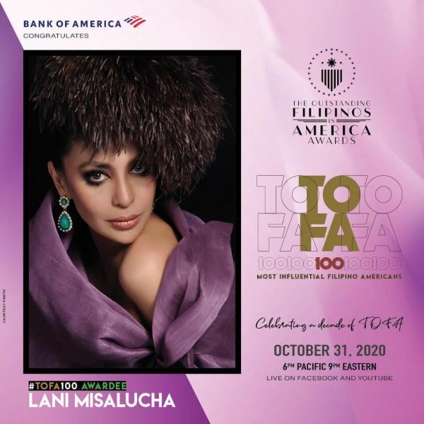 Lani Misalucha, honored to be part of the TOFA 100 Most Influential ...