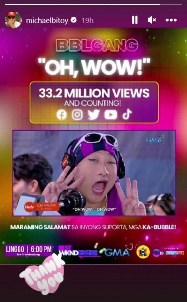 Michael V., buong puso ang pasasalamat matapos umabot ng mahigit 33M ... Michael V., buong puso ang pasasalamat matapos umabot ng mahigit 33M ...