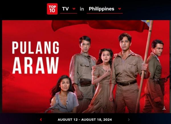 'Pulang Araw' ranks among the Top 10 shows on Netflix for 4 consecutive ...